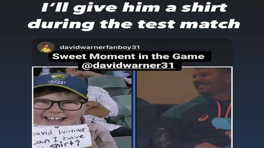 David Warner funny interation with cute fan during 1st odi between ...