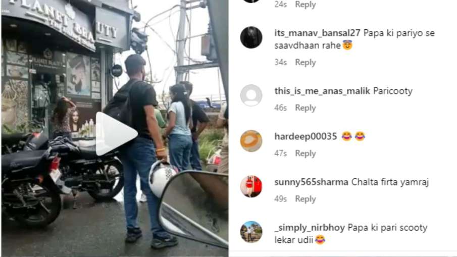 scooty accident video Scooty was seen hanging in the air after jumping ...