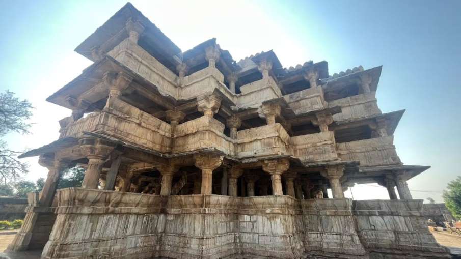 This temple is built on 108 pillars without brick and cement looks like ...