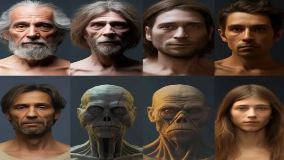 AI creates terrifying images for what humans will look like in 1000 ...