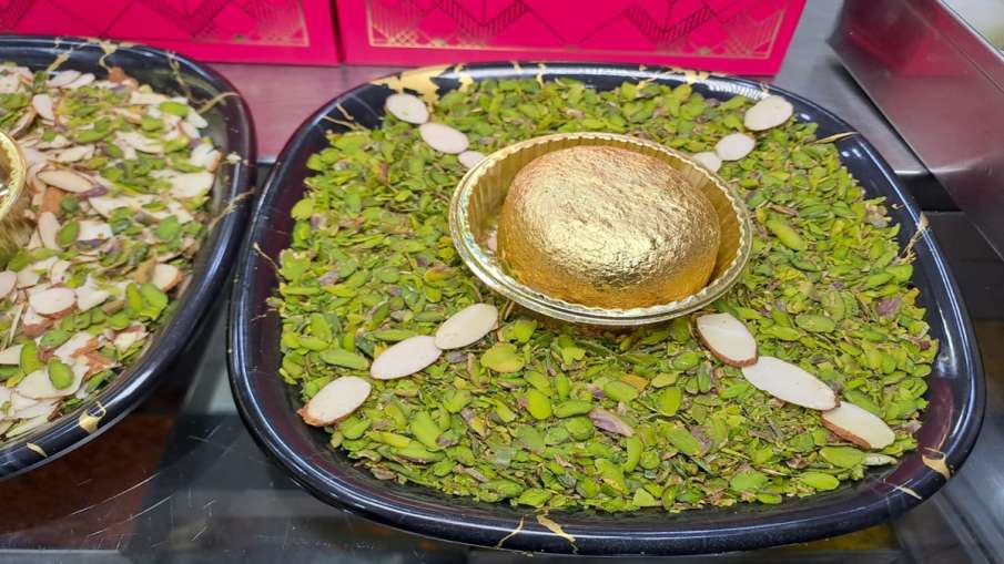 surat gujarat golden ghari sweets with gold foil made price is rs 11000 ...