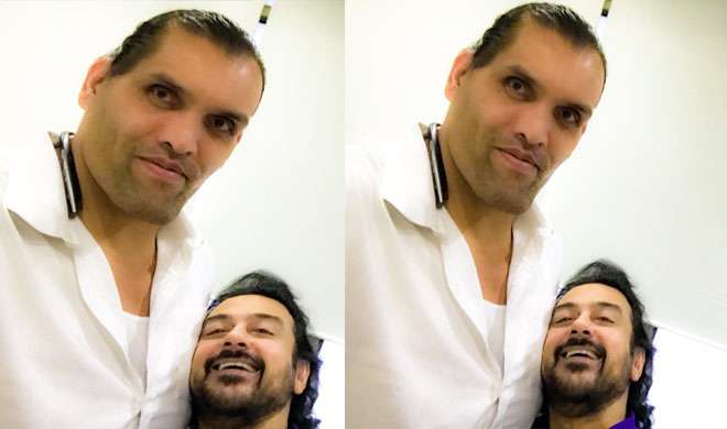 WWE रेसलर द ग्रेट खली से मिले गायक अदनान सामी, शेयर की यह प्यारी फोटो ...