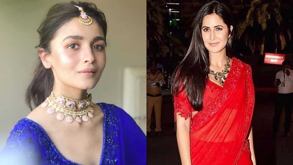 Fashion faceoff alia bhatt katrina kaif wore same manish malhotara ...