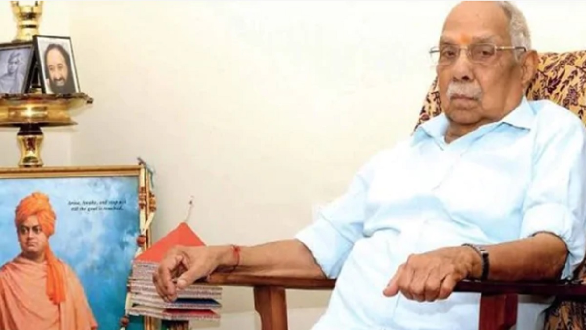 RSS pracharak P parameswaran dies । पद्म विभूषण से सम्मानित RSS प्रचारक ...
