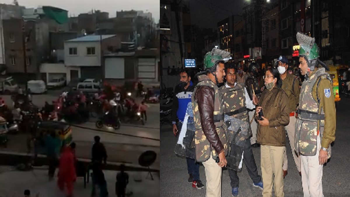 Police forces deployed in Ujjain after tension in two groups । उज्जैन ...