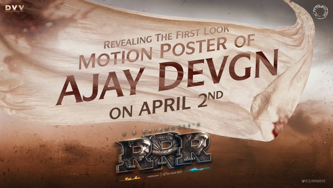 ajay devgn rrr movie first look motion poster will release on april 2 ...