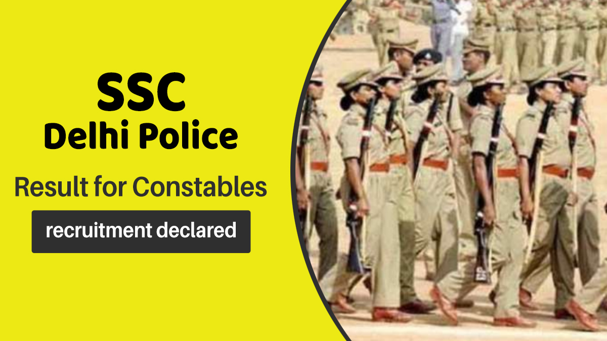 SSC Delhi Police Result for Constables recruitment declared - India TV ...