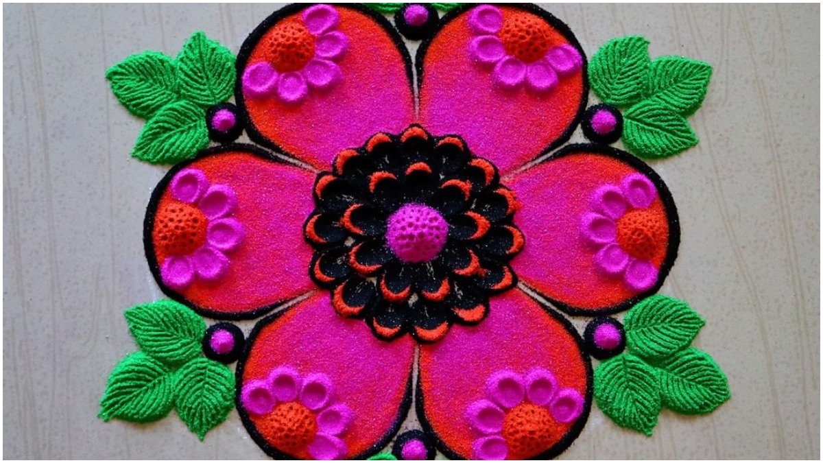Diwali 2021 Rangoli 10 Simple and easy tips To Make Rangoli beautiful ...