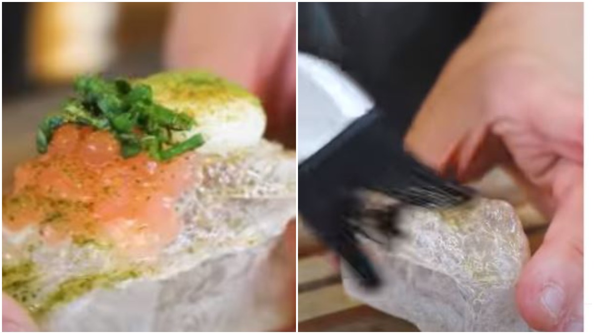 viral video of a man cooks invisible pizza watch video- वायरल हो रही है ...