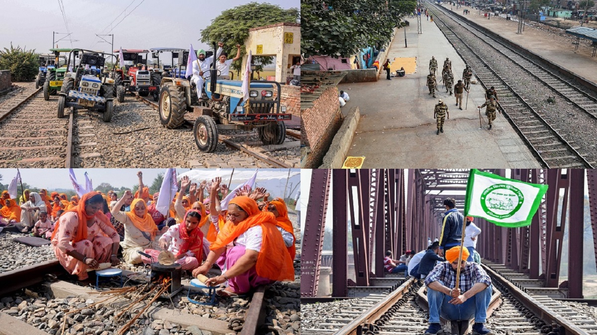 Rail Roko Andolan Live Updates: Protesters between Haryana-Punjab ...