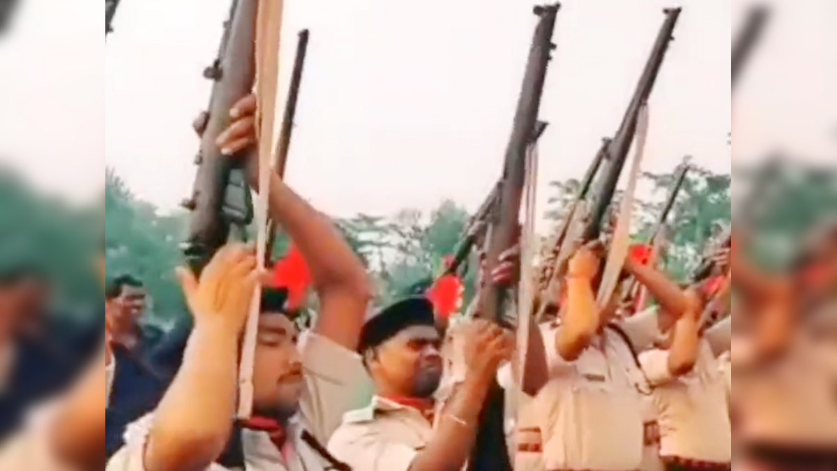 Bihar Police Video viral of rifles malfunctioning while guard of honour ...