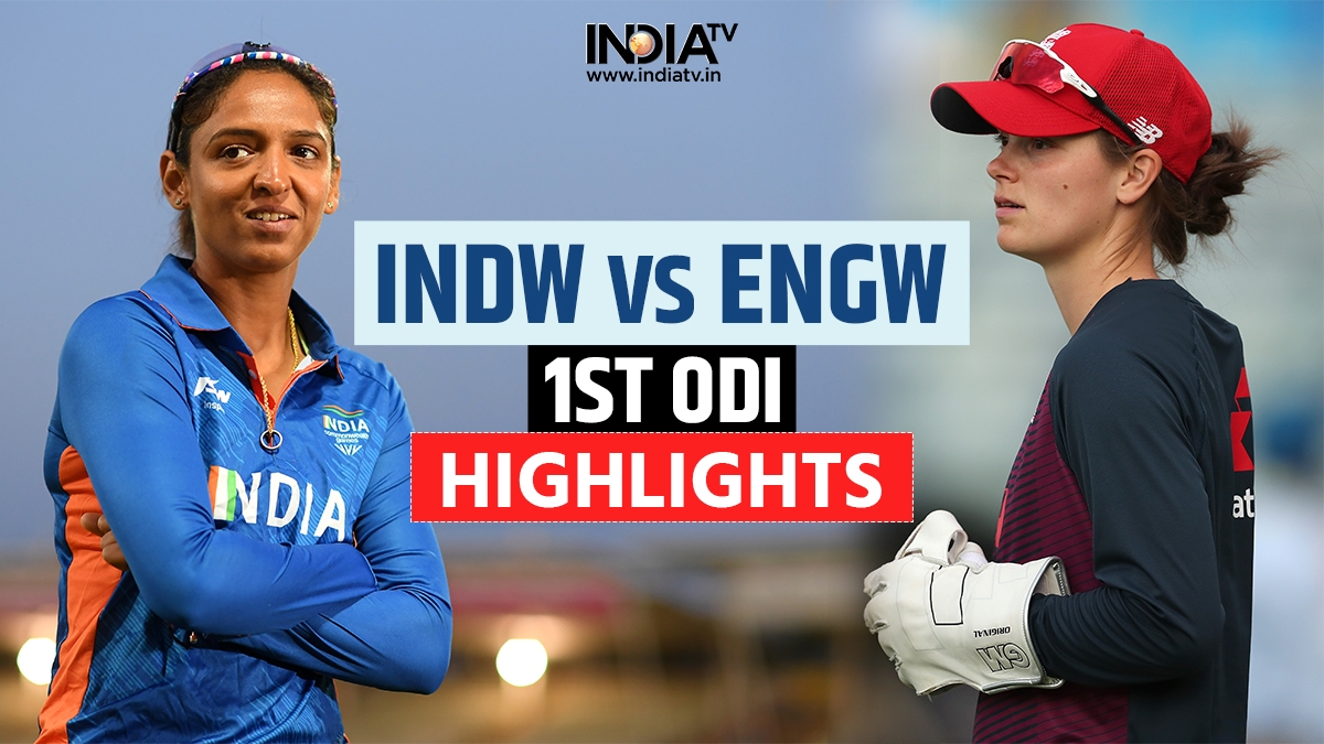 INDW vs ENGW 1st ODI Highlights Scorecard India vs England One Day Match भारत ने इंग्लैंड को 7 ...