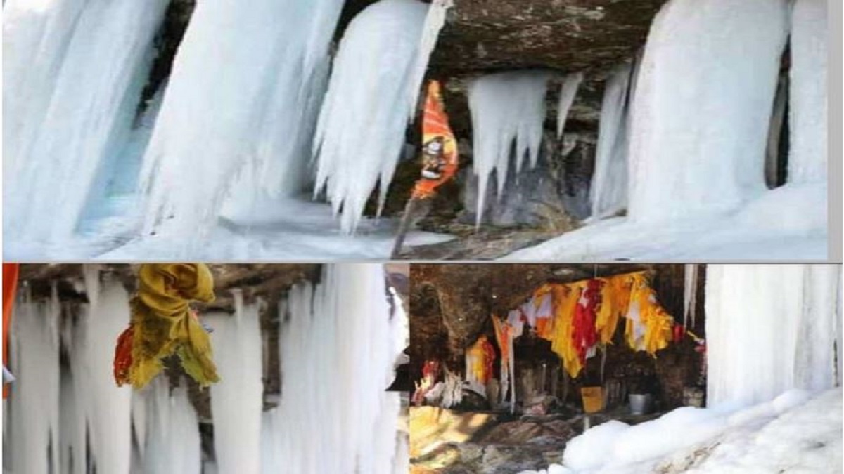 भारत-चीन बॉर्डर पर स्थित नीती घाटी की गुफा में विराजमान हुए बाबा ...