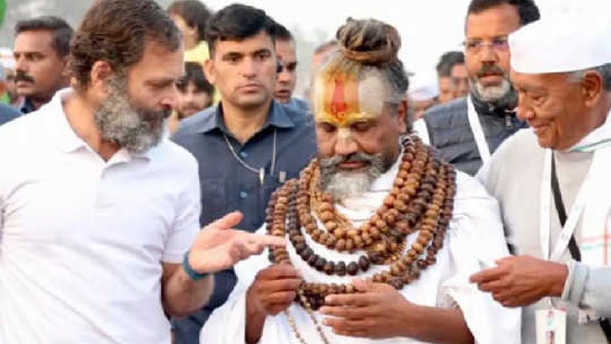 Controversial Computer Baba takes part in Bharat Jodo Yatra with rahul ...