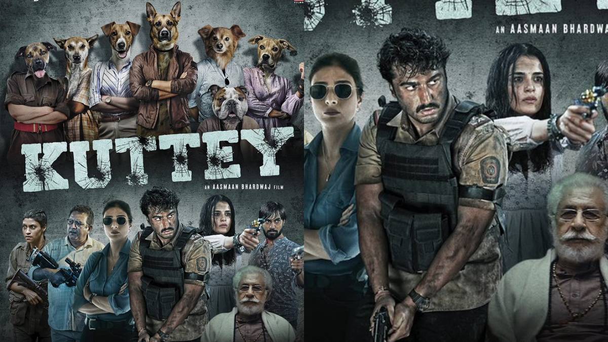 The actor looked fierce in the new poster of 'Kutte', real dogs also ...