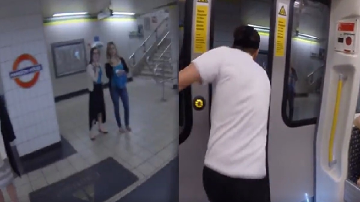 Man Got Off A Subway Train In London And Ran To Catch The Same Train At ...