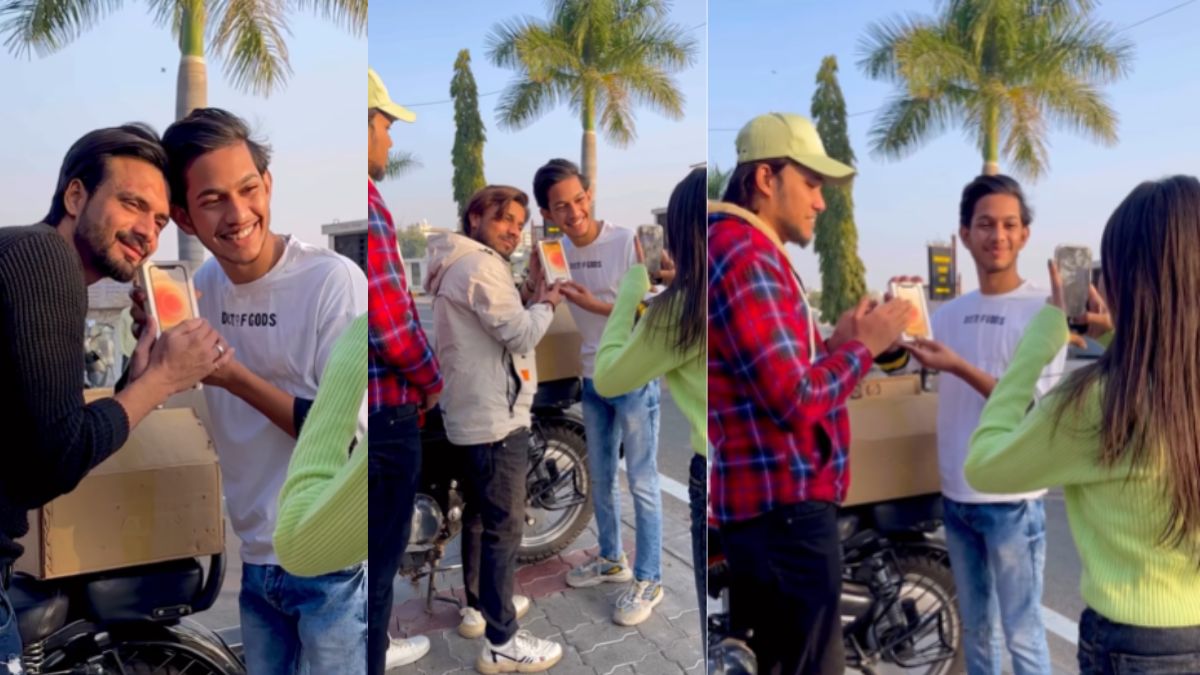 young man distributing iPhone to people viral video today trending ... young man distributing iPhone to people viral video today trending ...