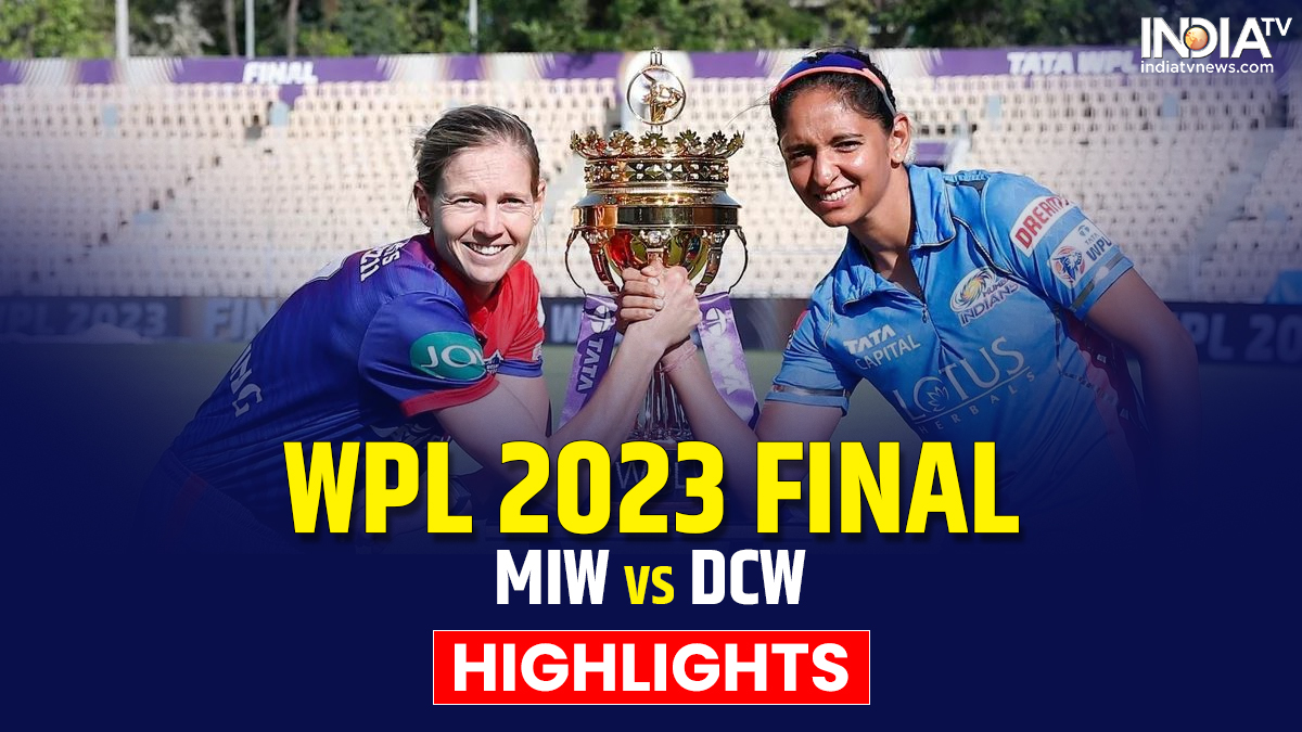 MI vs DC WPL 2023 Final Live Cricket Score Mumbai Indians vs Delhi Capitals final match live ...