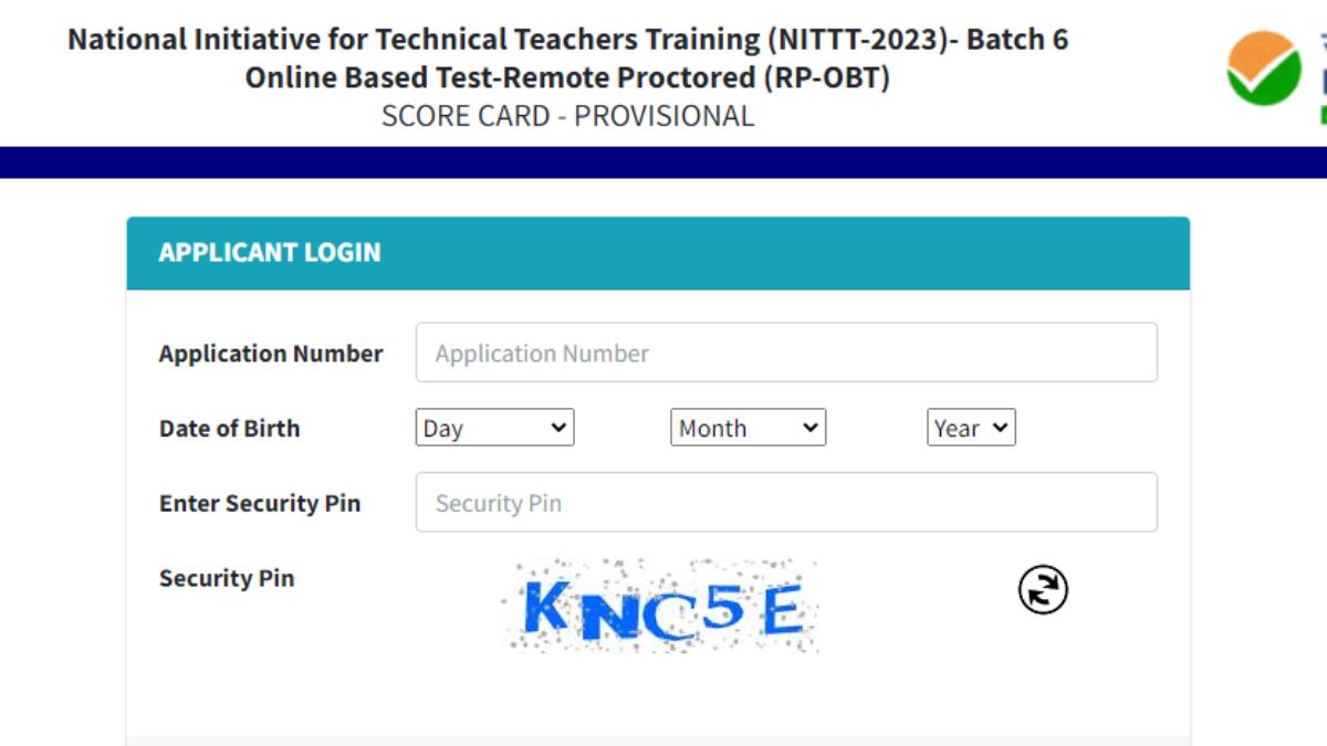 NITTT 2023 scorecard released, here direct link । एनटीए ने जारी किया NITTT का स्कोरकार्ड, यहां ...