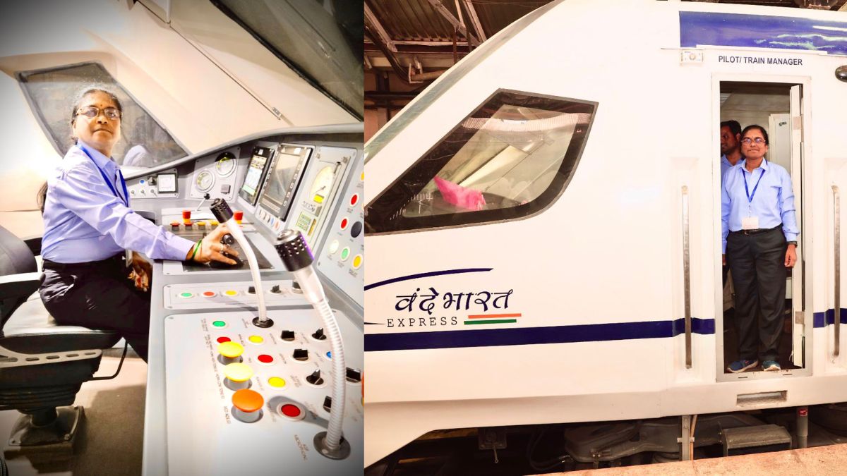 Asia s first woman loco pilot Surekha Yadav piloted the Vande Bharat ...