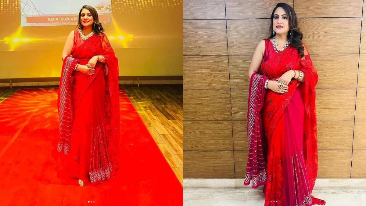 IAS Sonal Goyal On instagram and social media, ramp walk video in red ...
