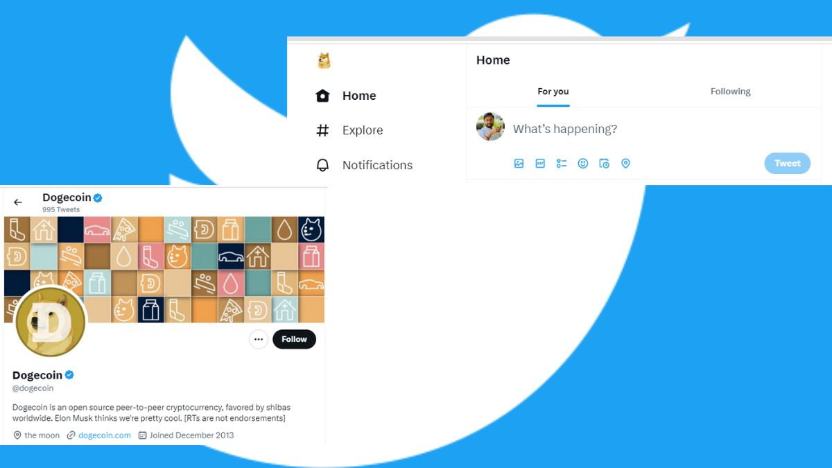 Twitter logo change elon musk twitter new logo like meme dogecoin ...