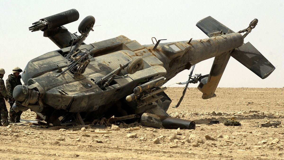 Two US army AH-64 Apache helicopters crash in Alaska Healy - अमेरिकी ...