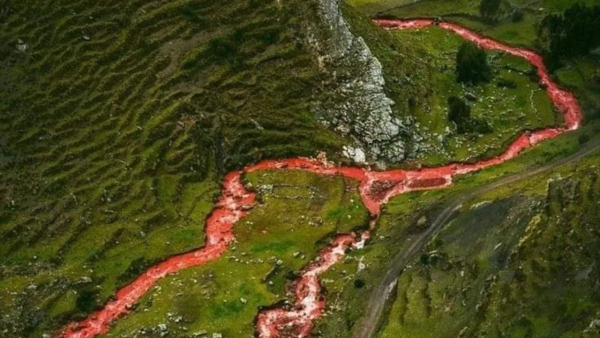 Water colour of this river is red, Know the reason, cusco river, Red ...
