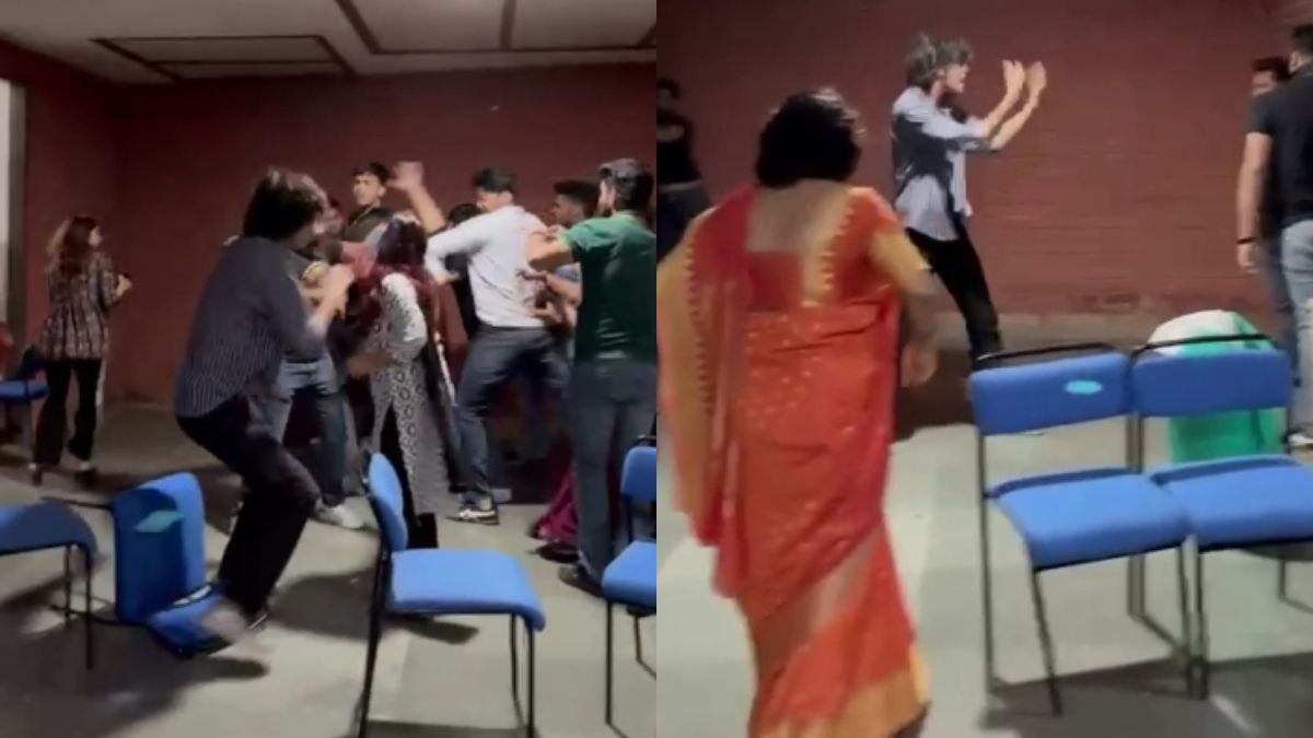 Fight between students in Amity University in noida, video viral, 5 ...