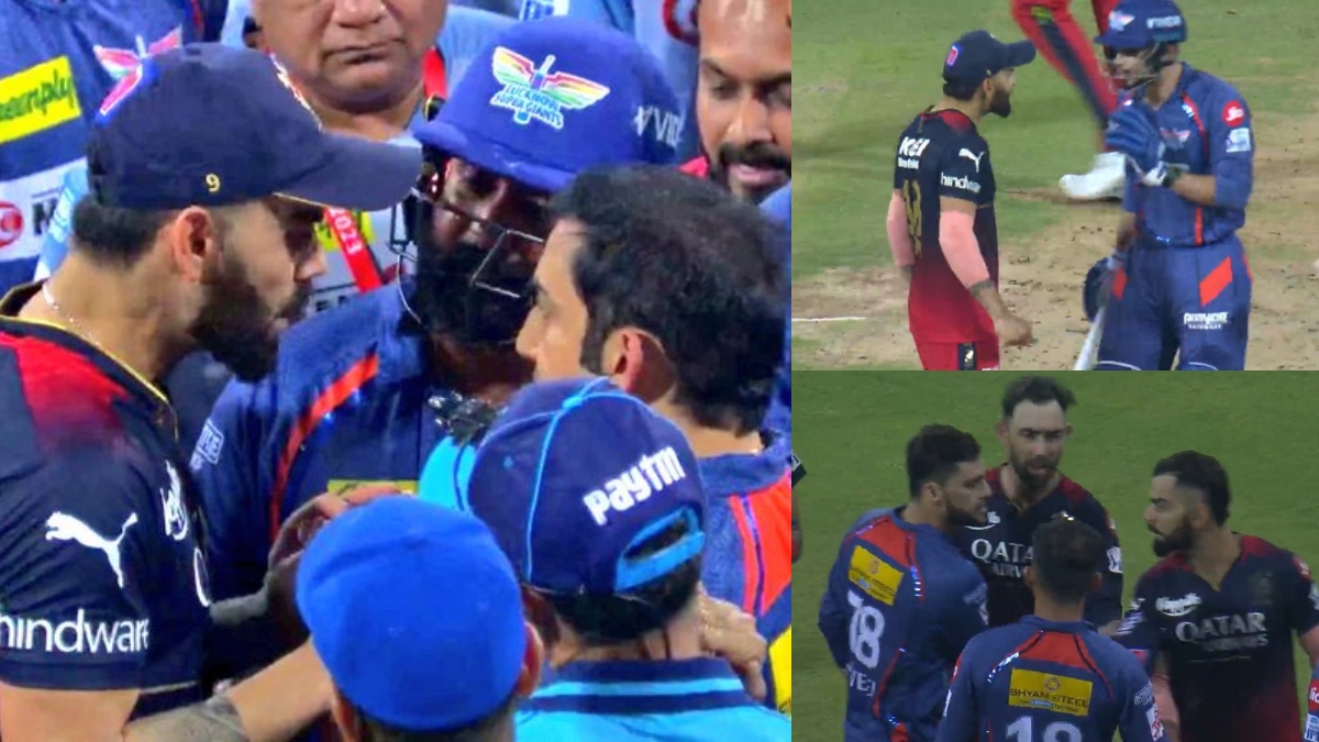 Virat Kohli Gautam Gambhir Fight Video Naveen Ul Haq Involved LSG vs RCB Watch Full Incident ...