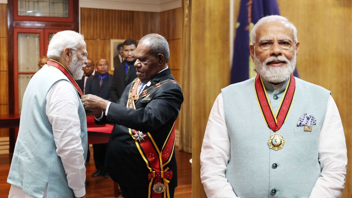 Prime Minister Modi conferred with Fiji s highest honor Companion of the Order of Fiji - फिजी के ...
