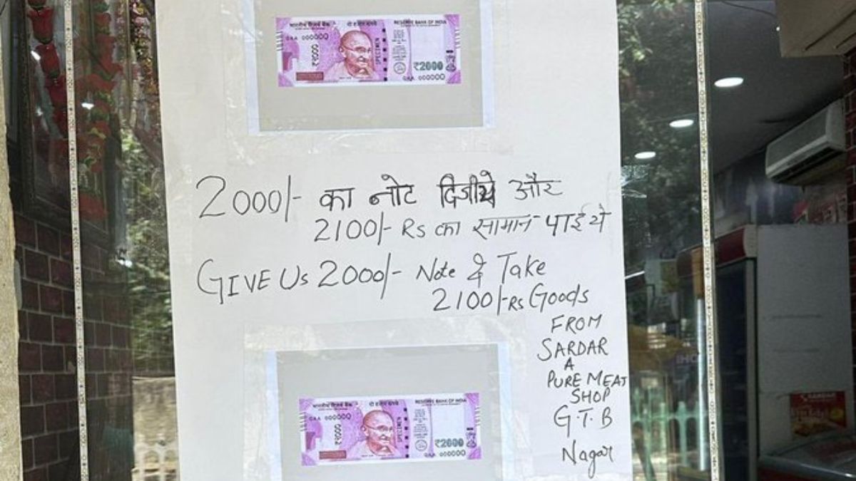 2000 ka note two thousand rupees note exchange shopkeeper offered best ...