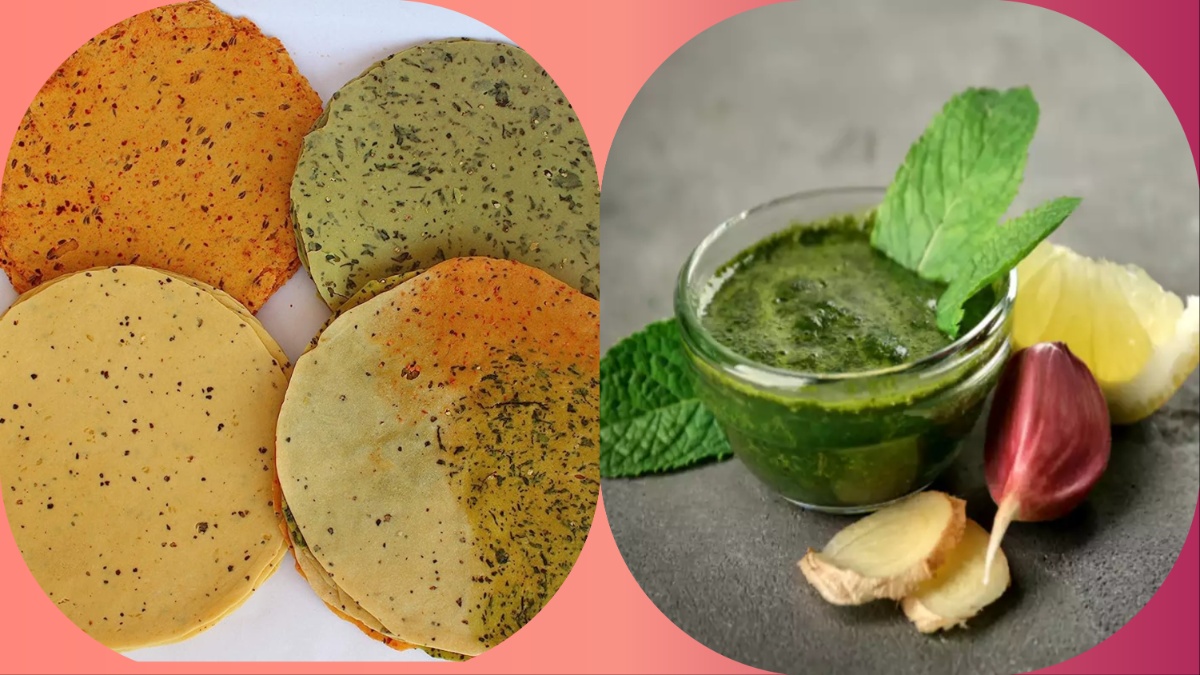 पुदीना से लेकर लहसुन तक खाएं इन 3 चीजों का पापड़ | Papad recipe in ...