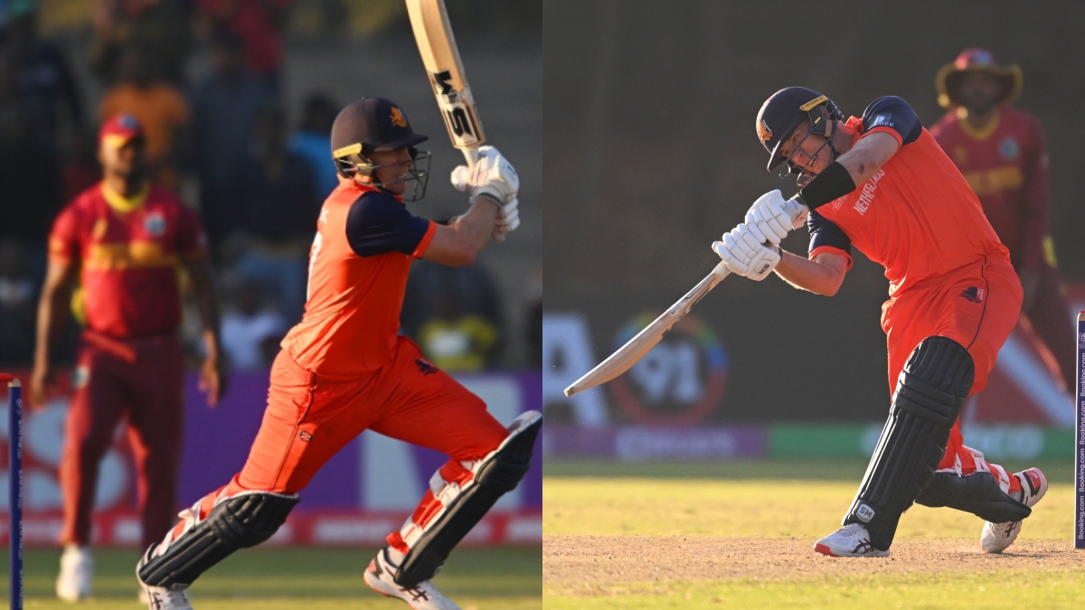 Logan van Beek explosive batting bowling in super over jason holder ...