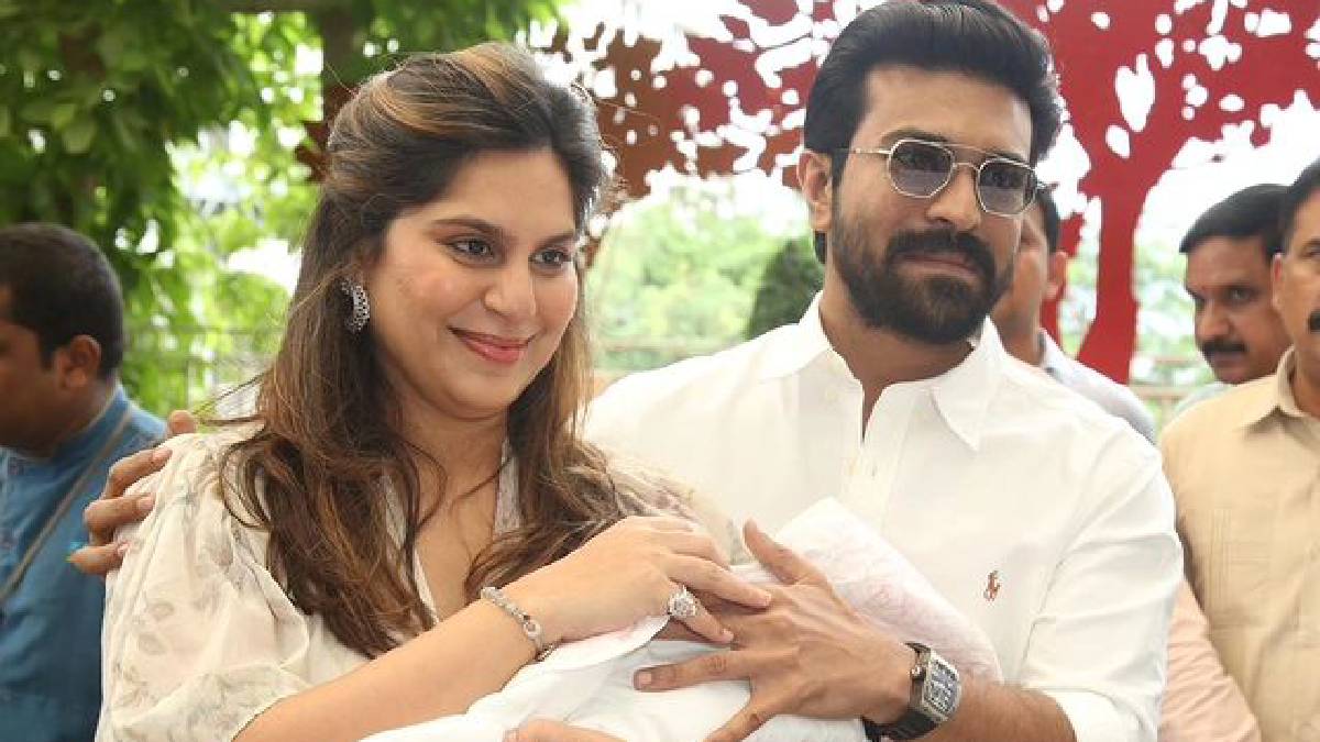 Ram Charan and Upasana showed the first glimpse of their child posed ...