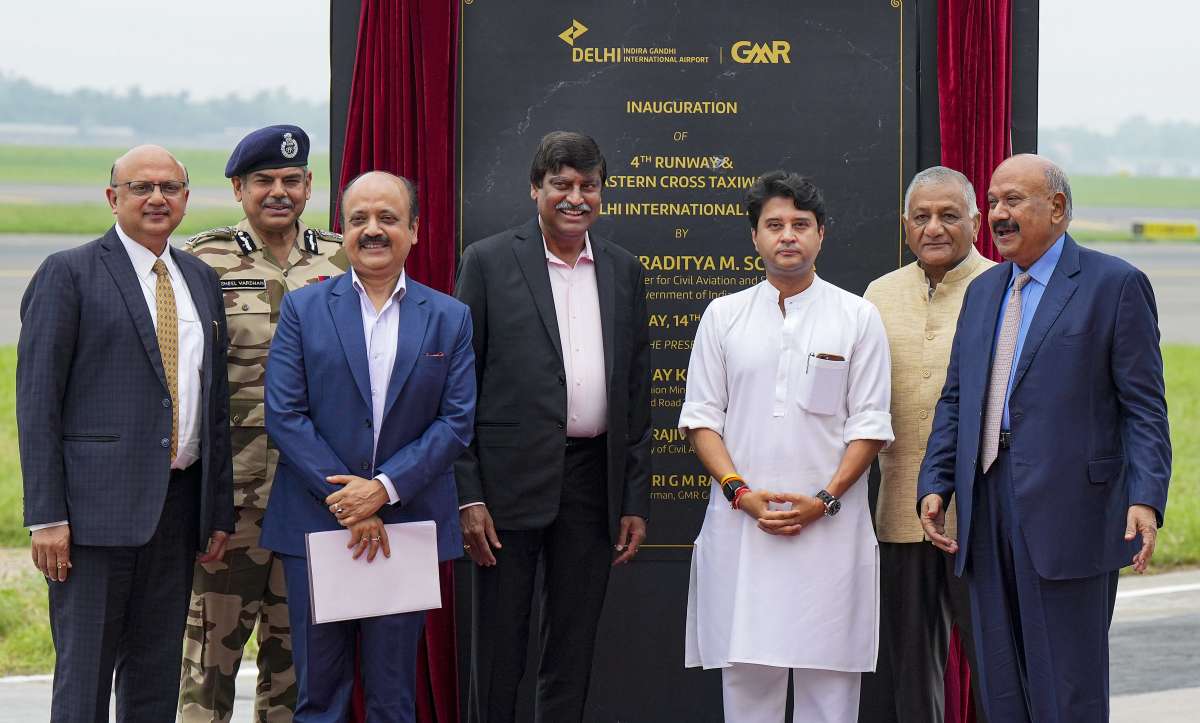 The country's first elevated taxi-way started at Delhi's IGI Airport ...