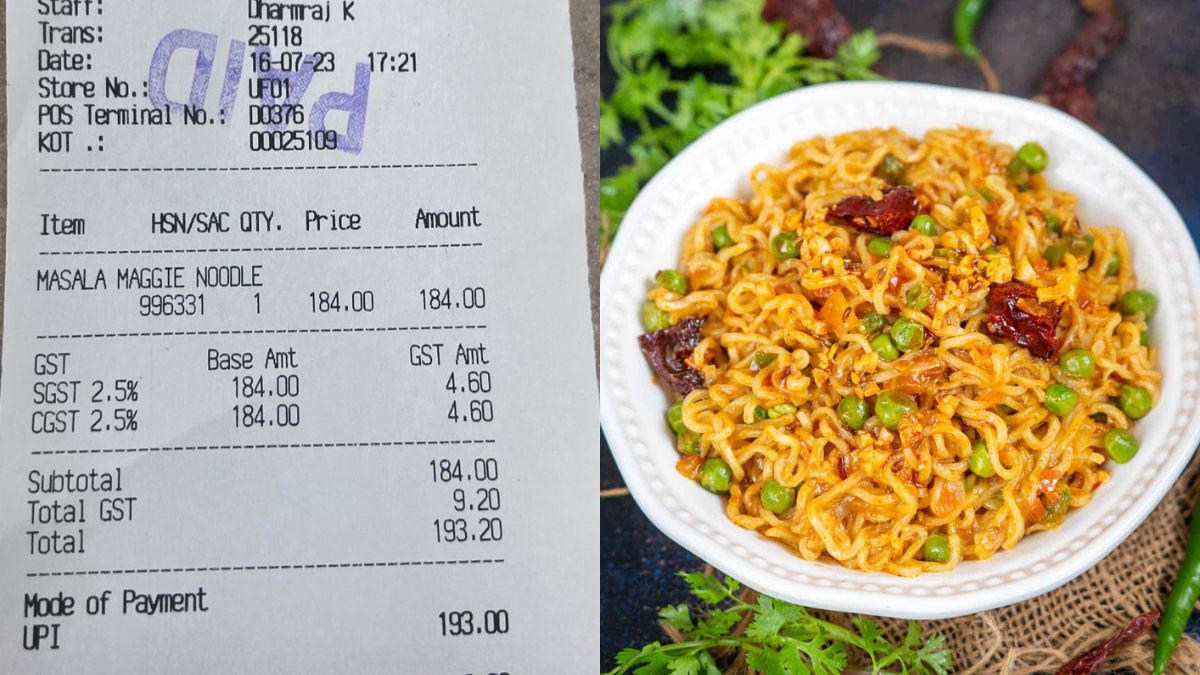 A five-rupee Masala Maggi at the airport costs Rs. 193 Youtuber shocked ...
