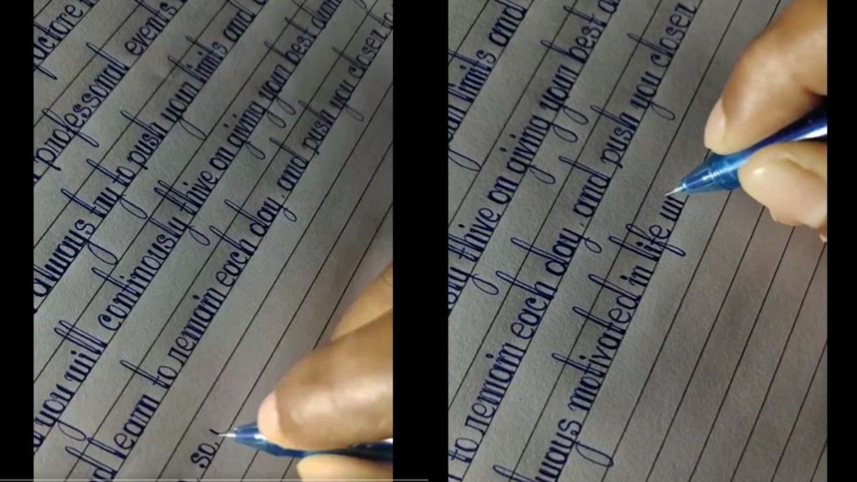 This handwriting can even leave the printing machine behind| इस ...