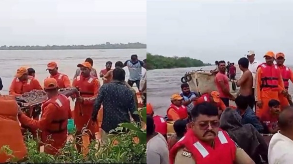 Rain havoc continues in Gujarat NDRF team rescue many people trapped in ...