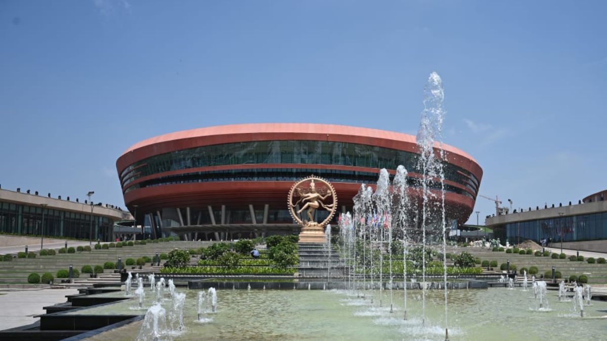 Tallest Nataraja idol outside Bharat Mandapam| G20 Summit: भारत मंडपम ...