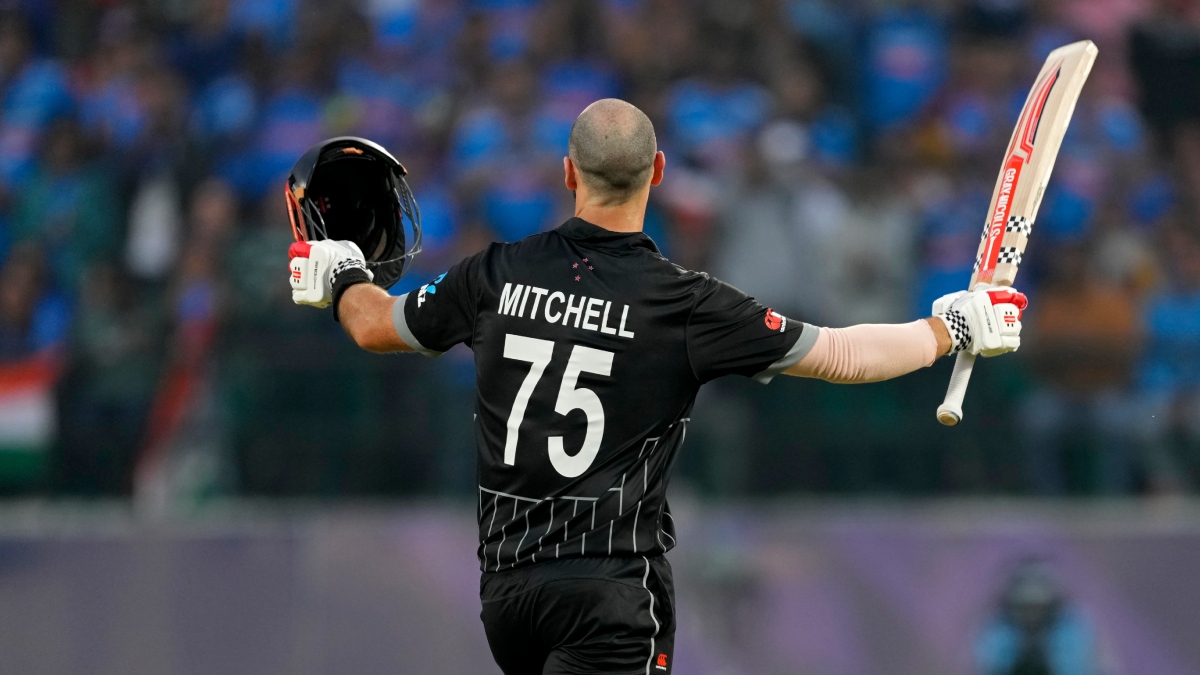 ODI World Cup 2023 India vs New Zealand Daryl Mitchell Scoring A ...