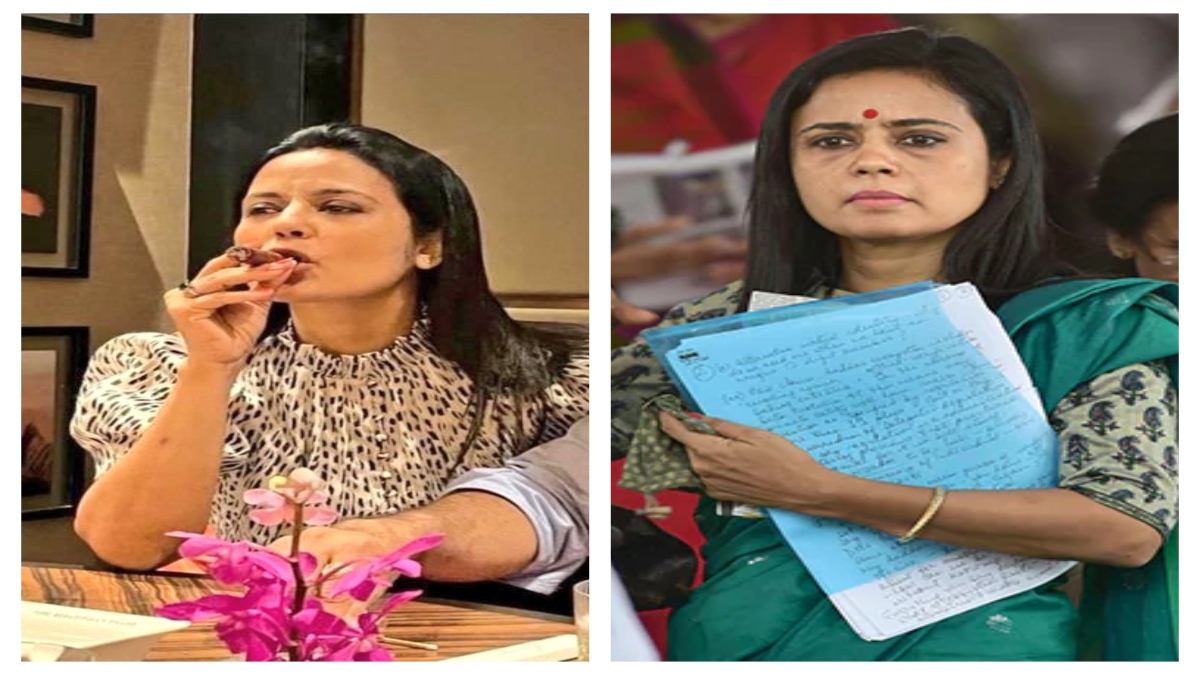mahua moitra in lime light given reply to bjp allegation and photos viral on social media । BJP ...