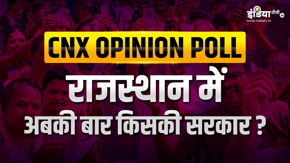 India Tv Cnx Latest Opinion Poll Rajasthan Assembly Election Bjp