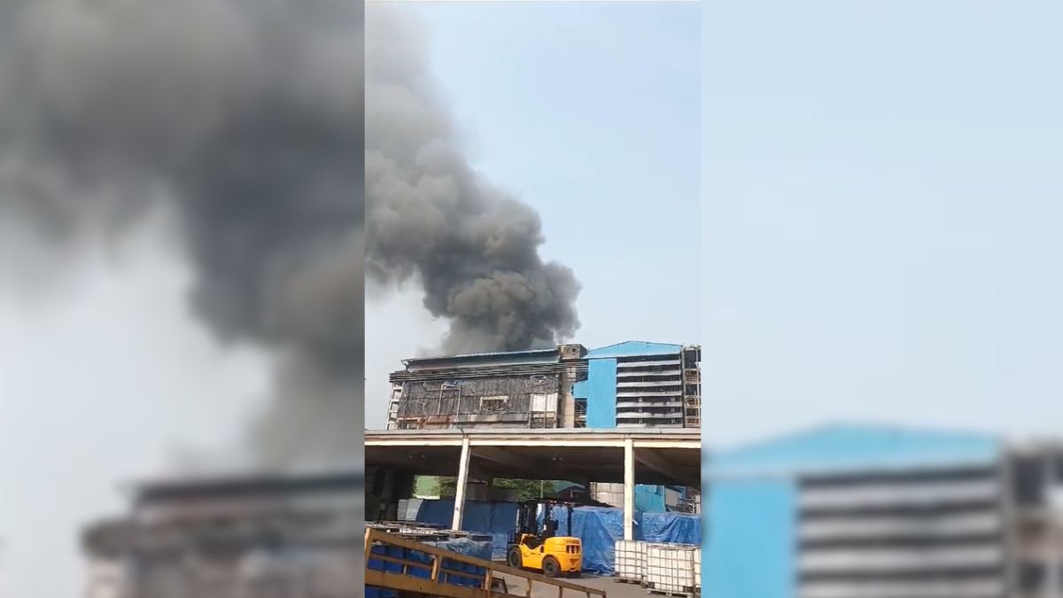 Raigarh Due to gas leak a massive explosion occurred in Blue jet health ...