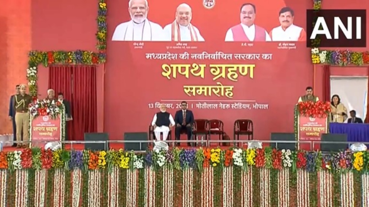 Mohan Raj starts in Madhya Pradesh from today Mohan Yadav takes oath as ...