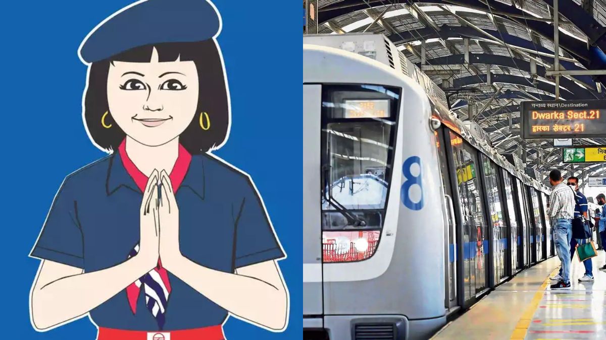 Delhi metro mascot welcoming every passengers at the station the story ...