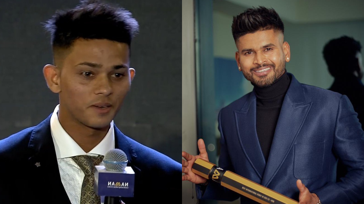 yashasvi jaiswal winner of the Dilip Sardesai Award and best international debut shreyas iyer ...