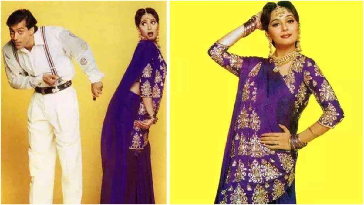 माधुरी दीक्षित ने रिक्रिएट किया 'हम आपके हैं कौन' की निशा का लुक, आज भी ...