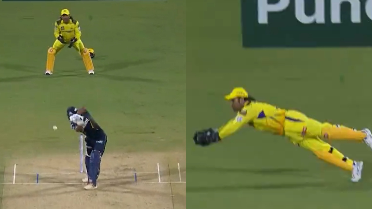 MS Dhoni FLYING Catch To Dismiss Vijaya Shankar In CSK vs GT Match IPL ...
