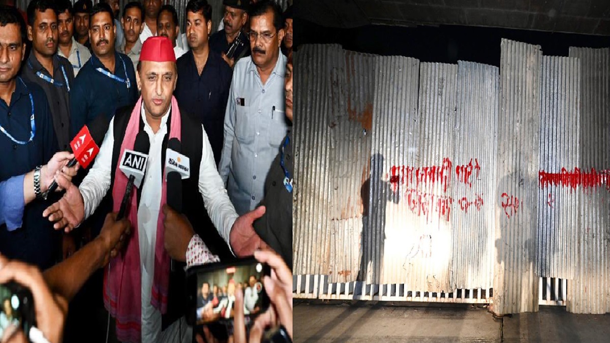 लखनऊ का JPNIC सेंटर सील तो मचा बवाल, टीन शेड लगाने पर भड़के अखिलेश यादव, कहा- 'सरकार इसे बेचना ...